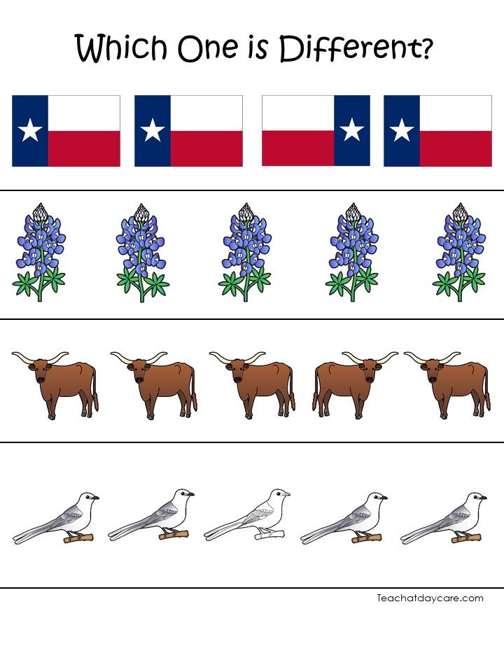Texas State Symbols Learning Games & Tracing Worksheets (PDF Download ...