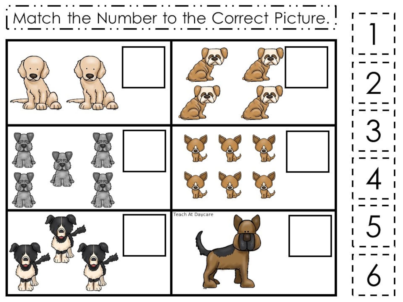 30 Dogs Printable Preschool Games Download. Games and Activities in PDF ...