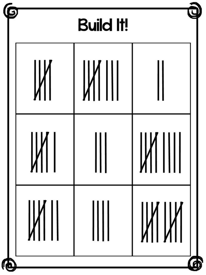 9 Printable Build It Numbers Work Mats. Preschool-kindergarten | Etsy ...