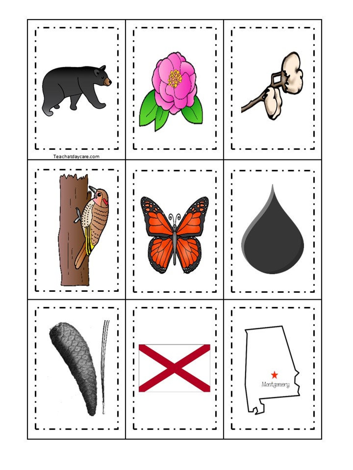 30 Alabama State Symbols Themed Learning Games Download. ZIP | Etsy