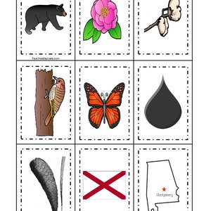 30 Alabama State Symbols Themed Learning Games Download. ZIP File ...