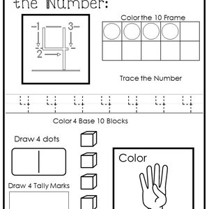 20 Printable All About the Numbers 1-20 Worksheets. Preschool ...