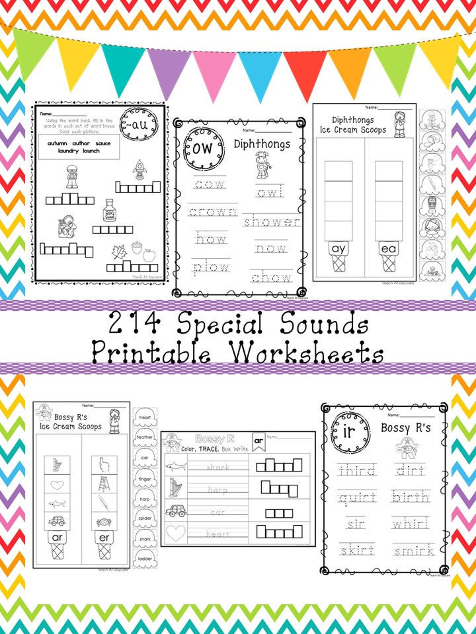 214 Special Sounds Worksheets Download. 1st-3rd Grade Phonics. | Etsy