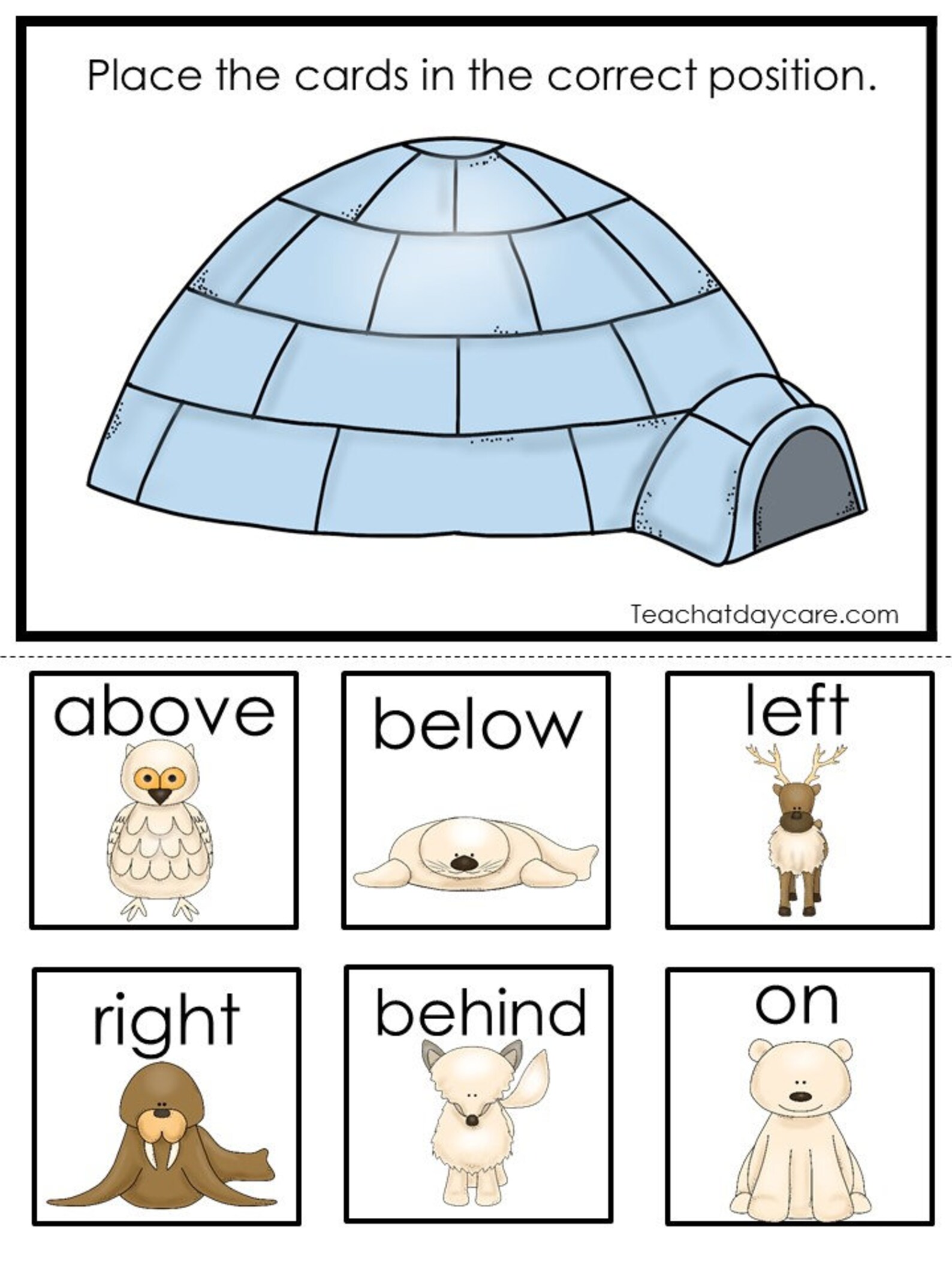30 Printable Arctic Animals Preschool Educational Games - Etsy