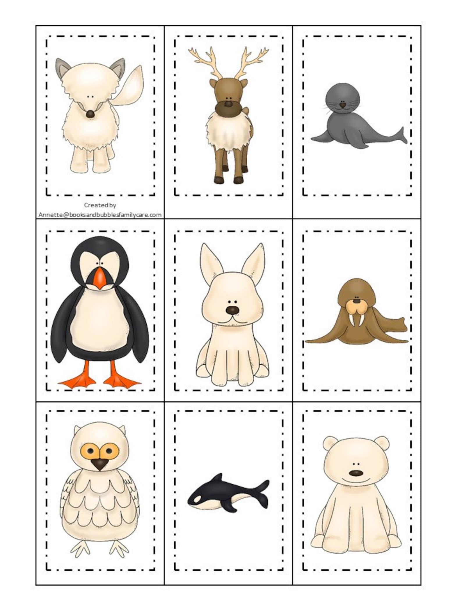 30 Printable Arctic Animals Preschool Educational Games - Etsy