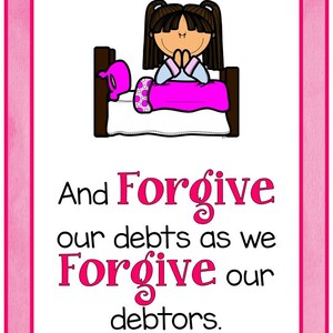 12 the Lord's Prayer Posters. 6 Color, 6 Black and White. Classroom ...