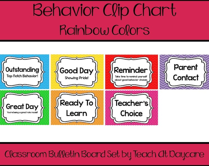 8 Printable Farm Theme Preschool Behavior Clip Chart Cards. Daycare ...