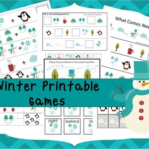 30 Winter Games Download. Games and Activities in PDF Files. - Etsy