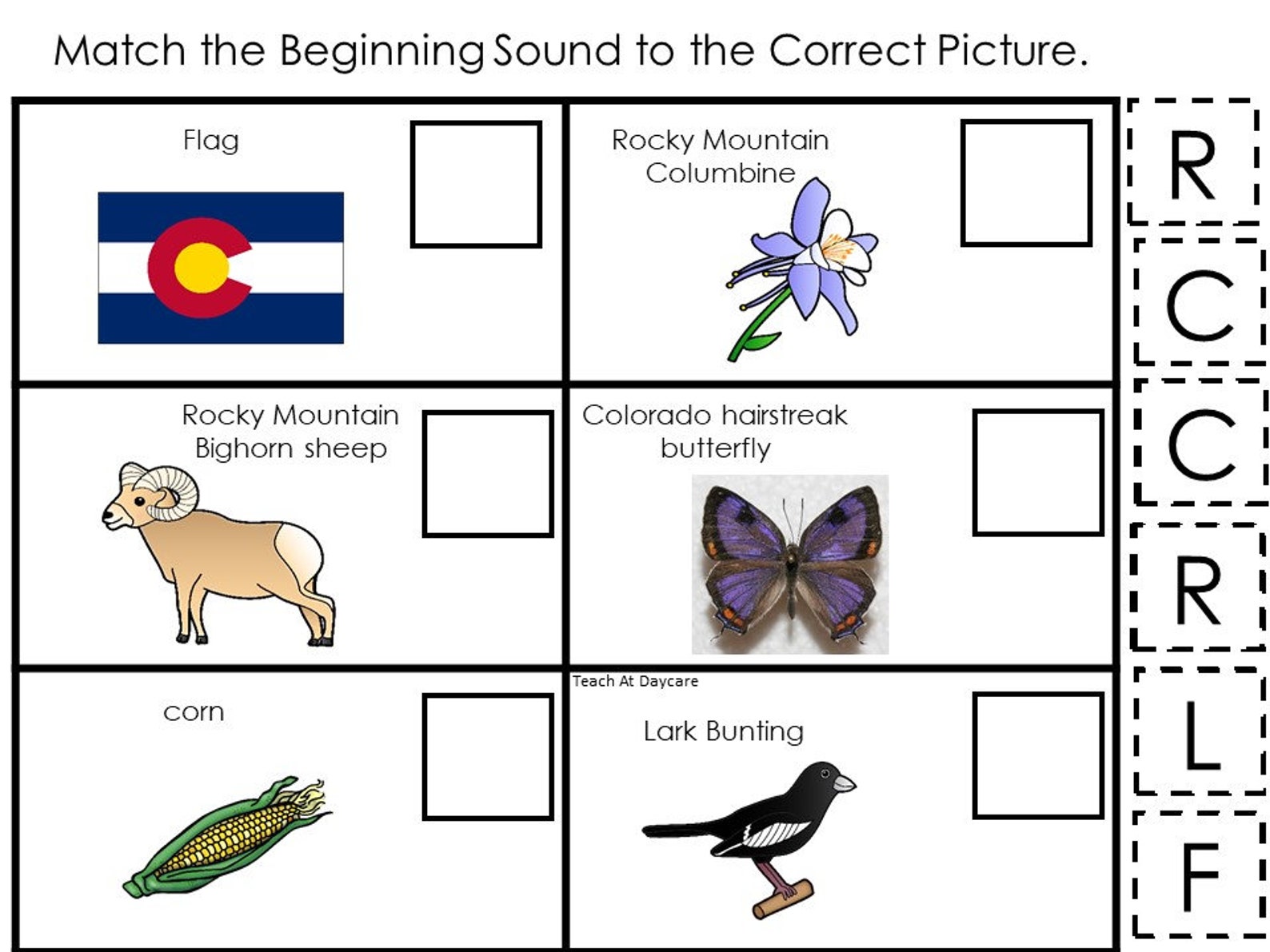 30 Colorado State Symbols themed Learning Games Download. ZIP | Etsy