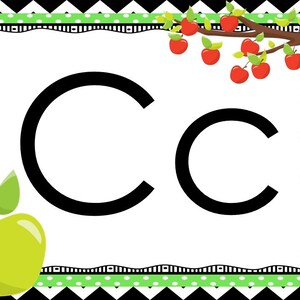 26 Printable Apple Themed Alphabet Posters. 8x10 - Etsy