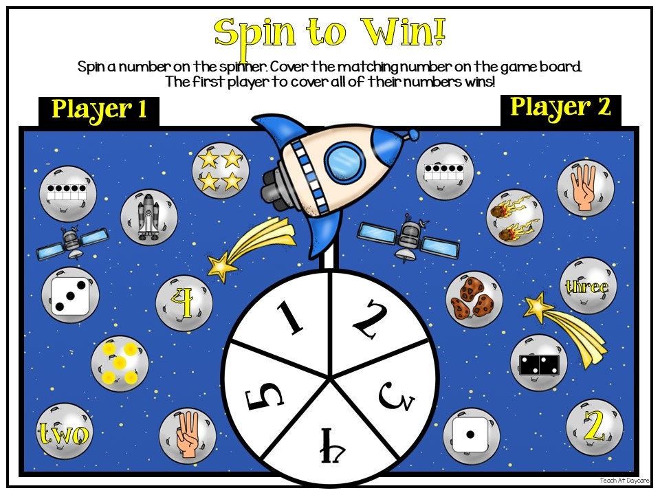 10 Printable Space Themed Kindergarten Math Center Games and Activities ...