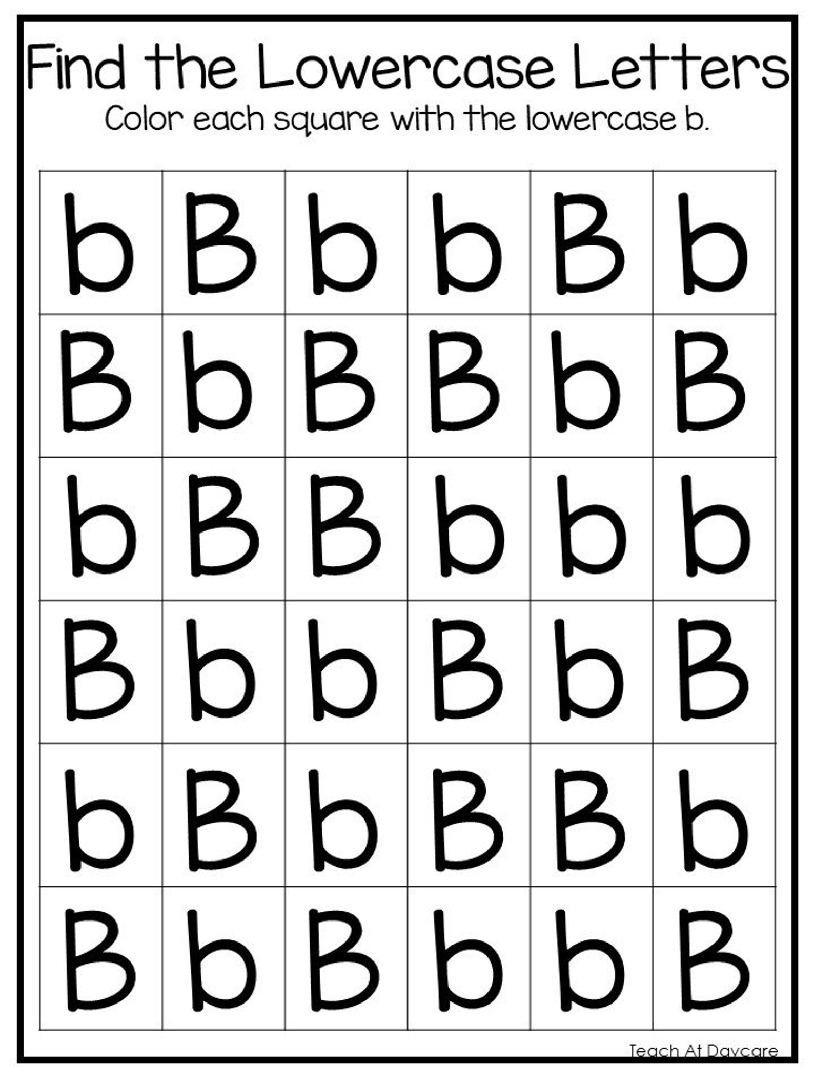26 Find the Lowercase Letters Worksheets. | Etsy