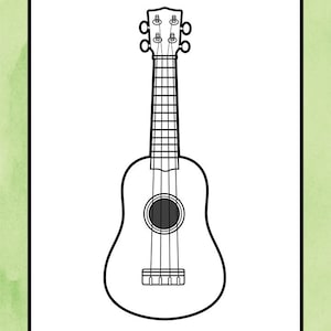 40 Watercolor Ukulele Chord Wall Charts. Music Composition and ...