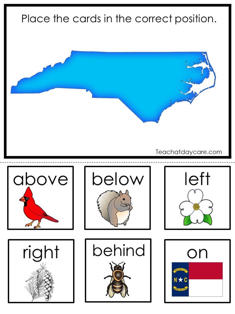 30 North Carolina State Symbols Themed Learning Games - Etsy