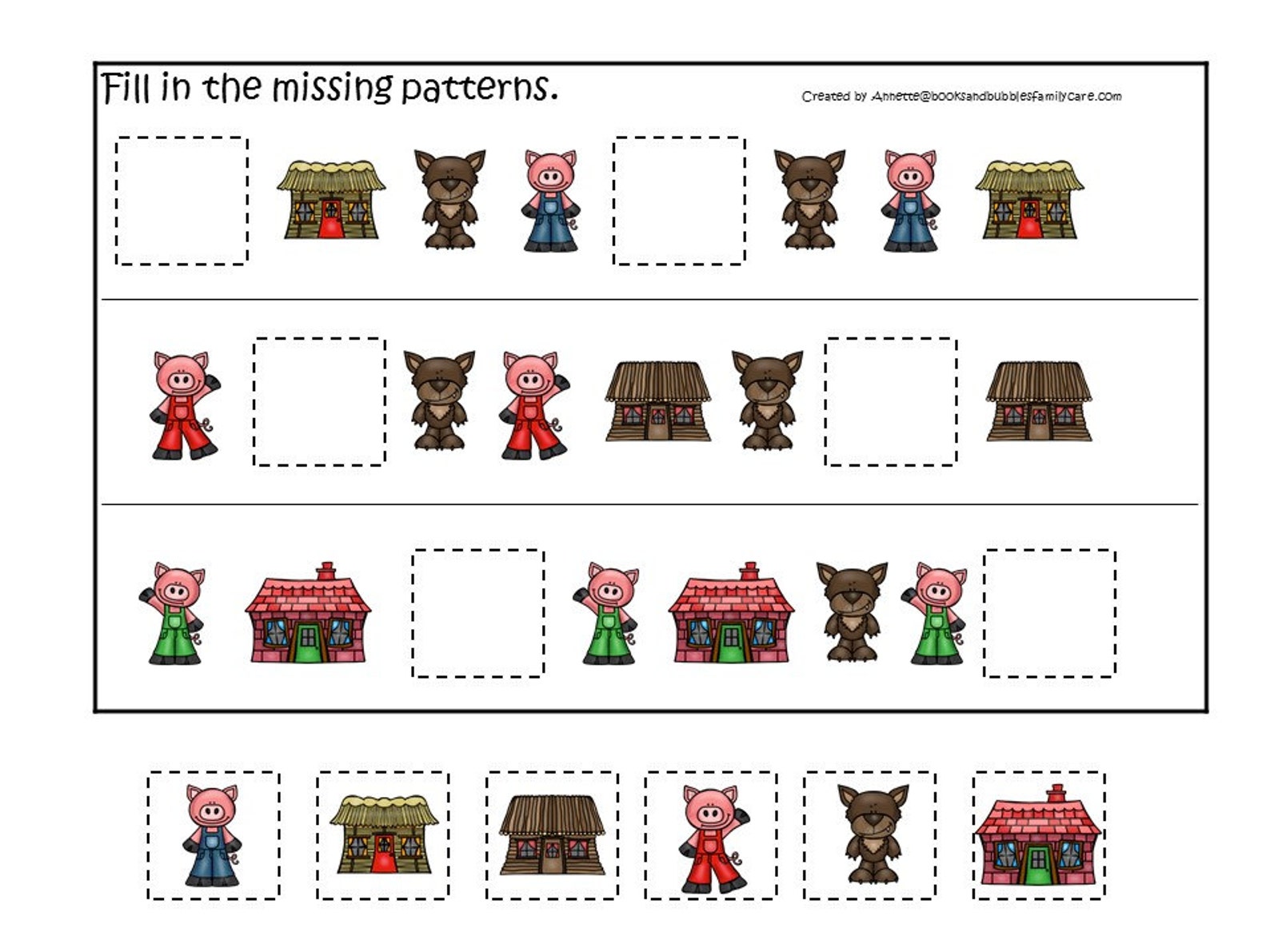 30 Three Little Pigs Games Download. Games and Activities in - Etsy