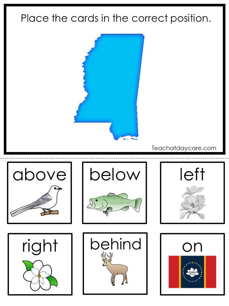 30 Mississippi State Symbols Themed Learning Games Download. | Etsy