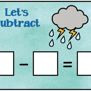 10 Printable Weather Themed Kindergarten Math Center Games and ...