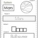 16 Solar System Planets Color Read Trace Write Worksheets. Preschool ...