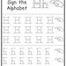 ASL Trace and Sign the Alphabet Worksheets. Preschool Phonics and ...