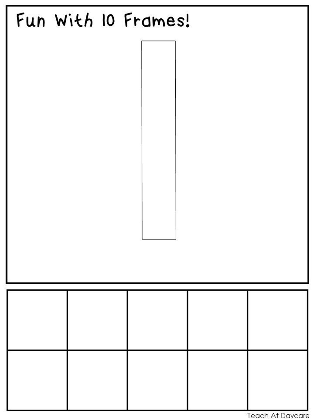60 Printable Fun With 10 Frames Numbers 1-10 Worksheets. Preschool ...