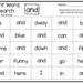 40 Printable Dolch Pre-primer Sight Word Search Worksheets. Preschool ...