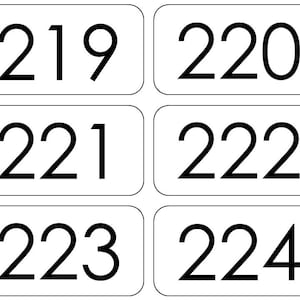 100 Printable Numbers 201-300 Flashcards. Preschool Thru Third Grade ...