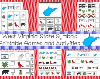 West Virginia Symbols - Etsy