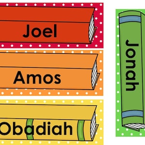 Printable Bible Book of the Week Classroom Bulletin Board Set ...