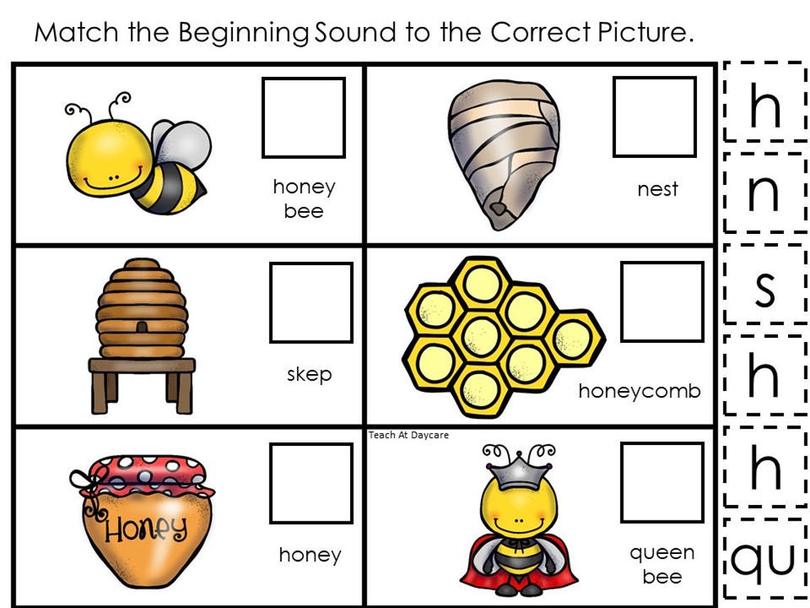 30 Honey Bee Preschool Learning Games Download. Games and - Etsy