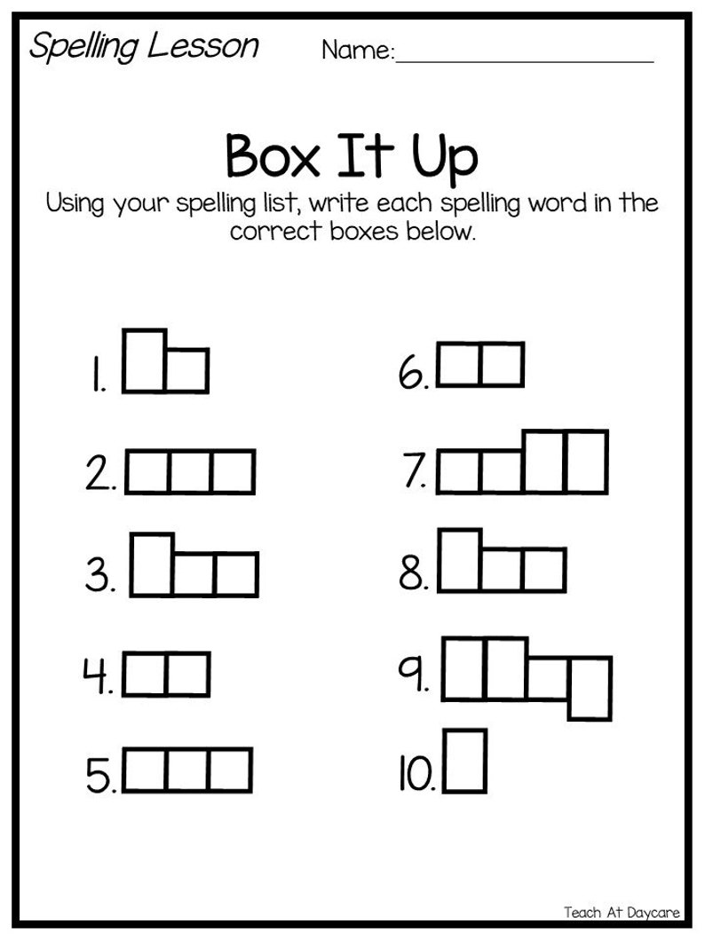 Fry First Hundred Words 11-20 Single Week Spelling Unit. - Etsy