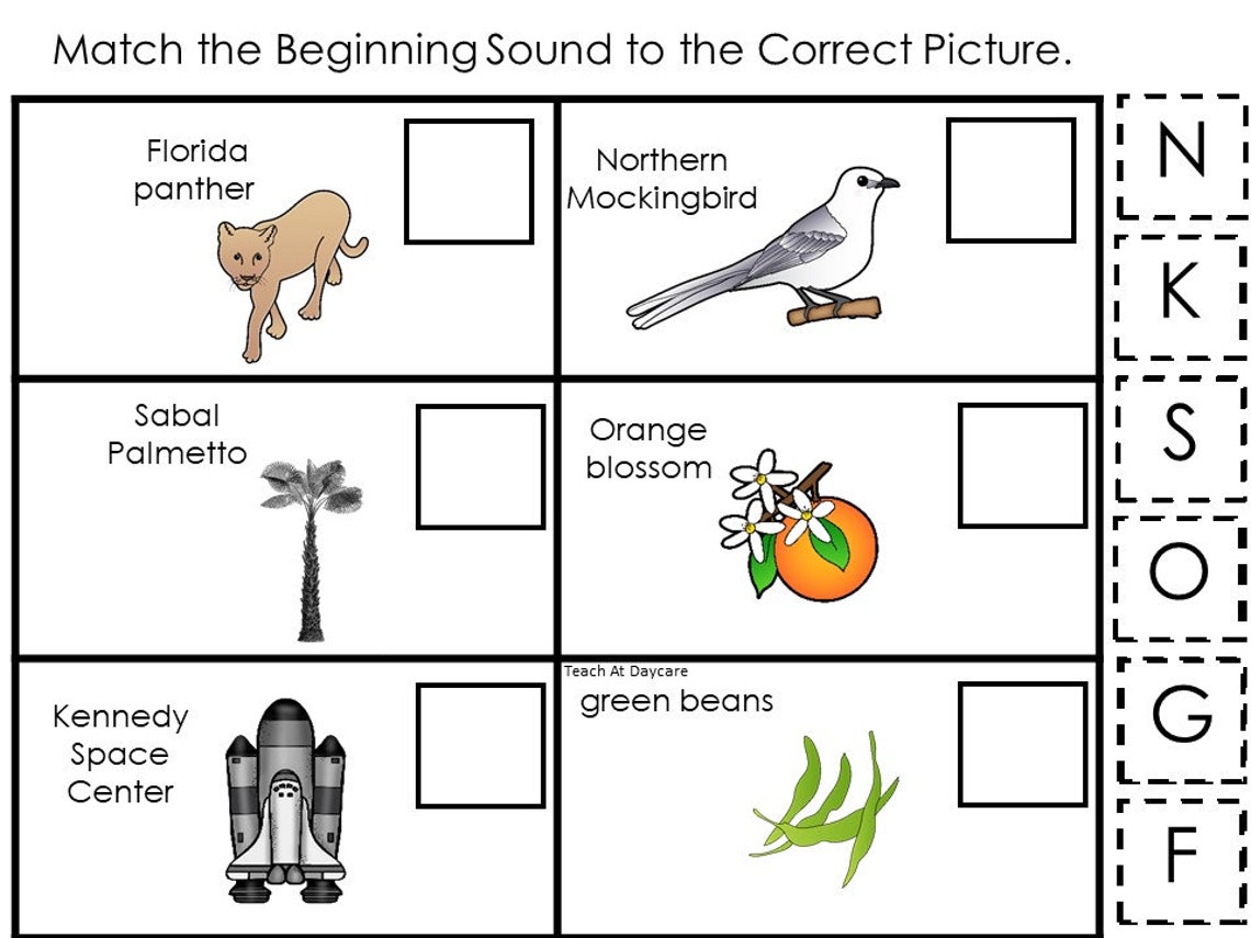 30 Florida State Symbols Themed Learning Games Download. ZIP | Etsy