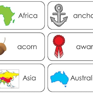 26 Printable Alphabet Phonics Picture Word Flashcard Sets. All Sets Are ...