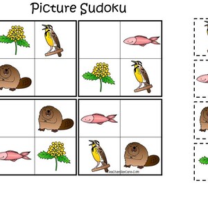 30 Oregon State Symbols Themed Learning Games Download. ZIP File ...