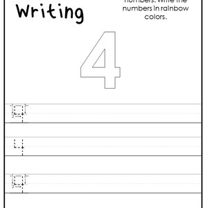 21 Printable Rainbow Write the Numbers Worksheets. Numbers 0-20 ...