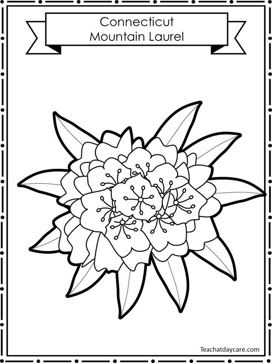 50 Printable State Flower Color Worksheets. Preschool and | Etsy