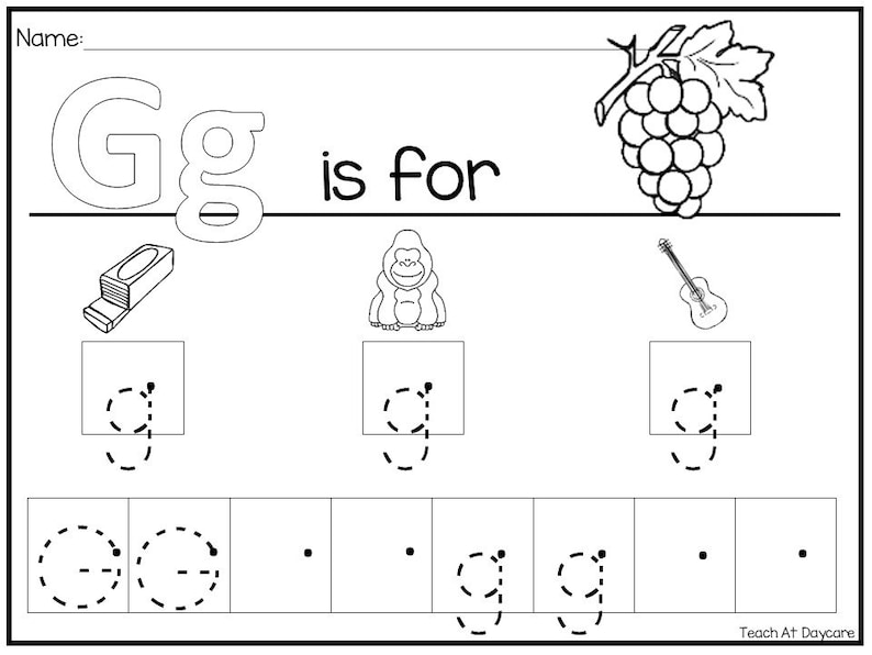 26 Alphabet Phonics Color Box Tracing and Box Writing | Etsy