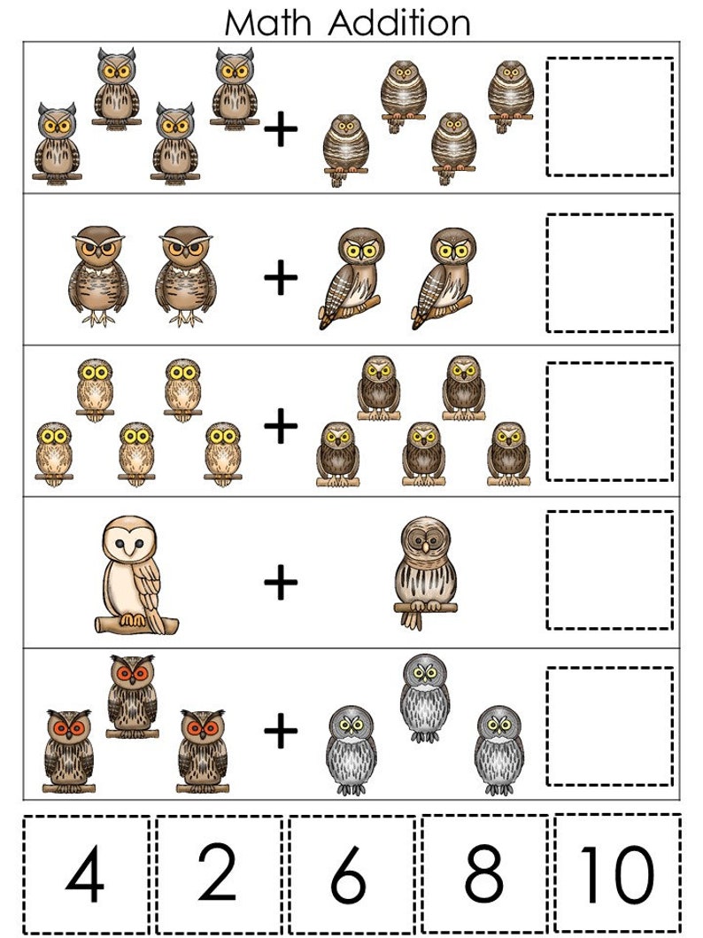 Owls Preschool Games & Activities, 30 Types (PDF Download) - Etsy