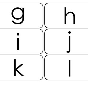 26 Printable Lowercase Alphabet Flashcards. Preschool-kindergarten ...