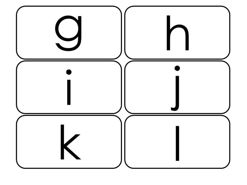 26 Printable Lowercase Alphabet Flashcards. Preschool-kindergarten ...