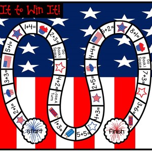 10 Printable 4th of July Themed Kindergarten Math Center Games and ...