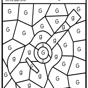 Hidden Pictures Beginning Sounds Worksheets. Letter Recognition and ...