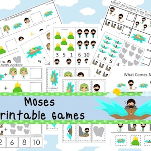 30 Moses Games Download. Games and Activities in PDF Files. - Etsy