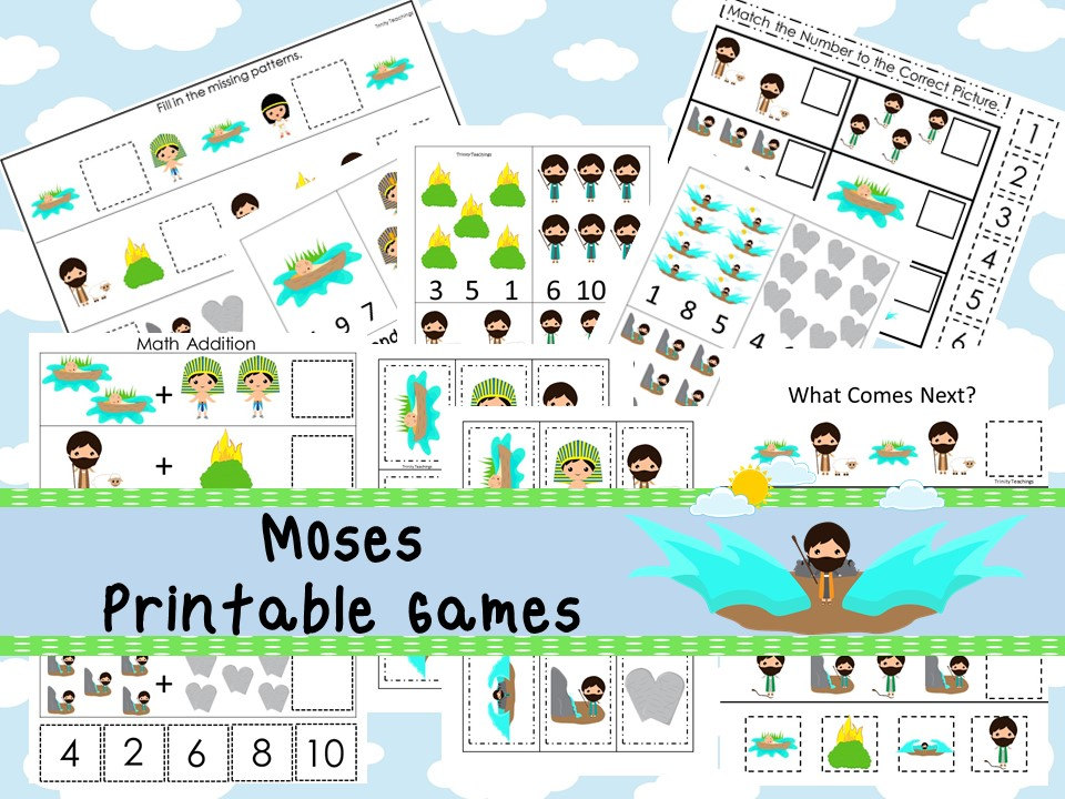 30 Moses Games Download. Games and Activities in PDF Files. - Etsy