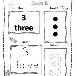 541 Numbers Worksheets Download. Preschool-kindergarten. Worksheets in ...