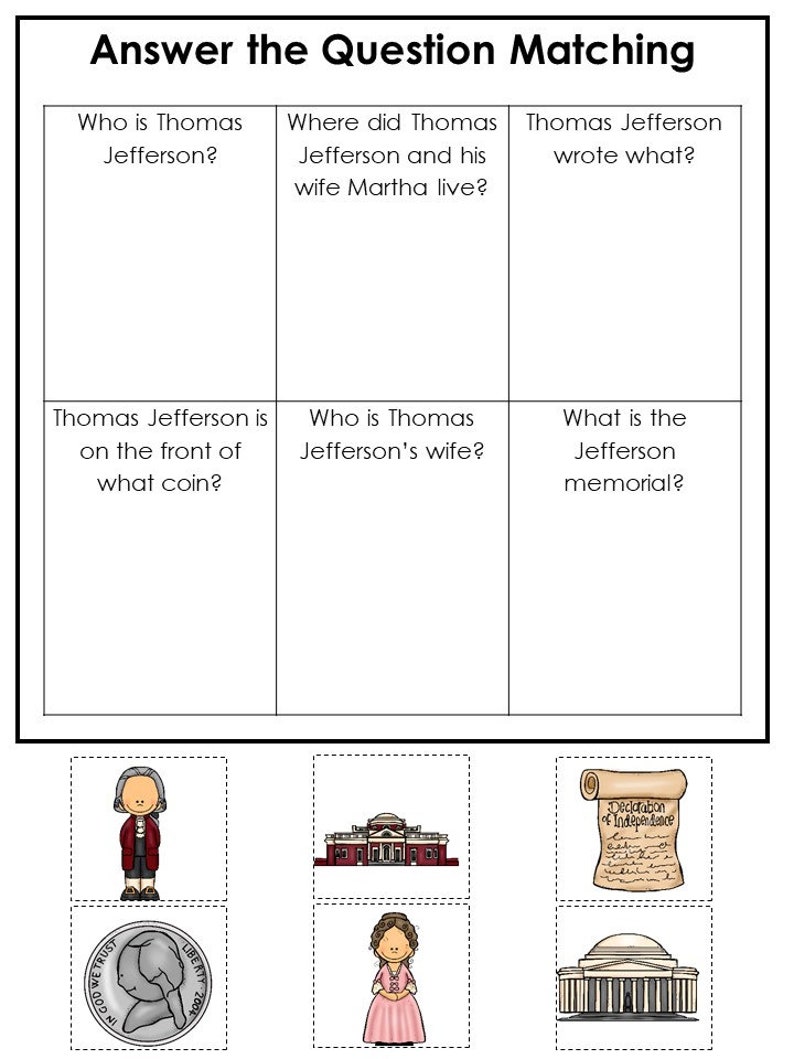 30 Thomas Jefferson Games Download. Games and Activities in PDF Files ...