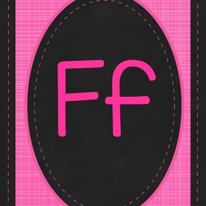 26 Printable Neon and Black Alphabet Posters. 8x10 Classroom ...