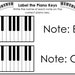 15 Label the Piano Keys Worksheets. Beginning Piano Music. - Etsy