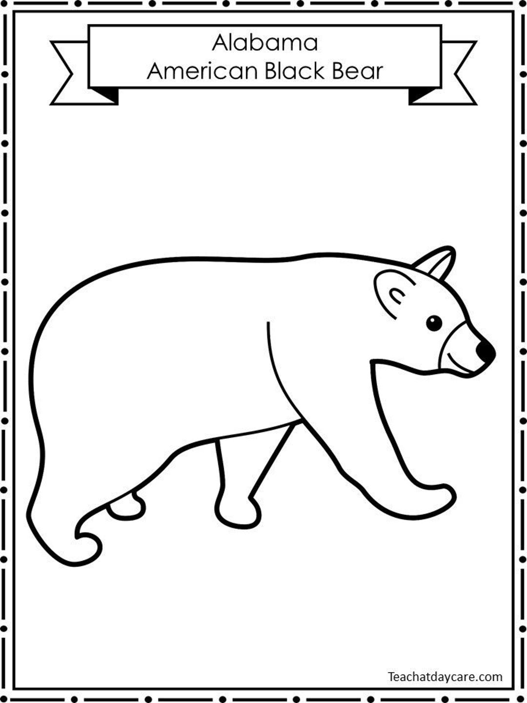 50 Printable State Animals Color Worksheets. Preschool and Kindergarten ...