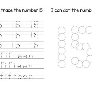 20 Number Mini Books Printable Worksheets in a ZIP File. Preschool-1st ...