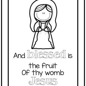 10 Hail Mary Posters. 5 Color, 5 Black and White. Classroom, Youth ...